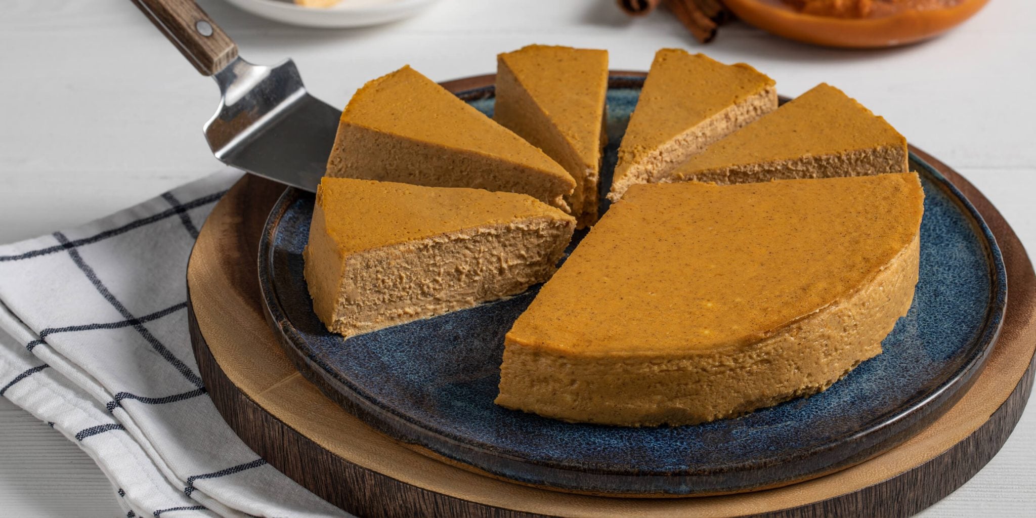 Pumpkin-Maple Crustless Cheesecake Recipe | No Calorie Sweetener ...