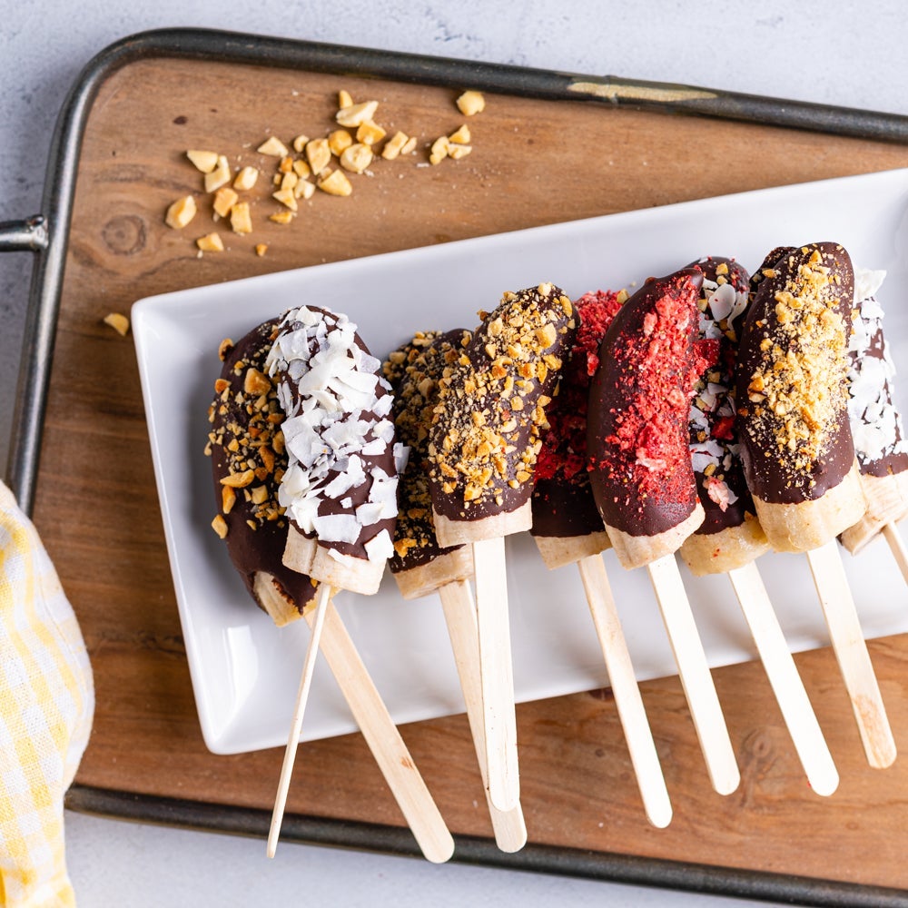 Banana Pops enrobés de chocolat - Splenda®