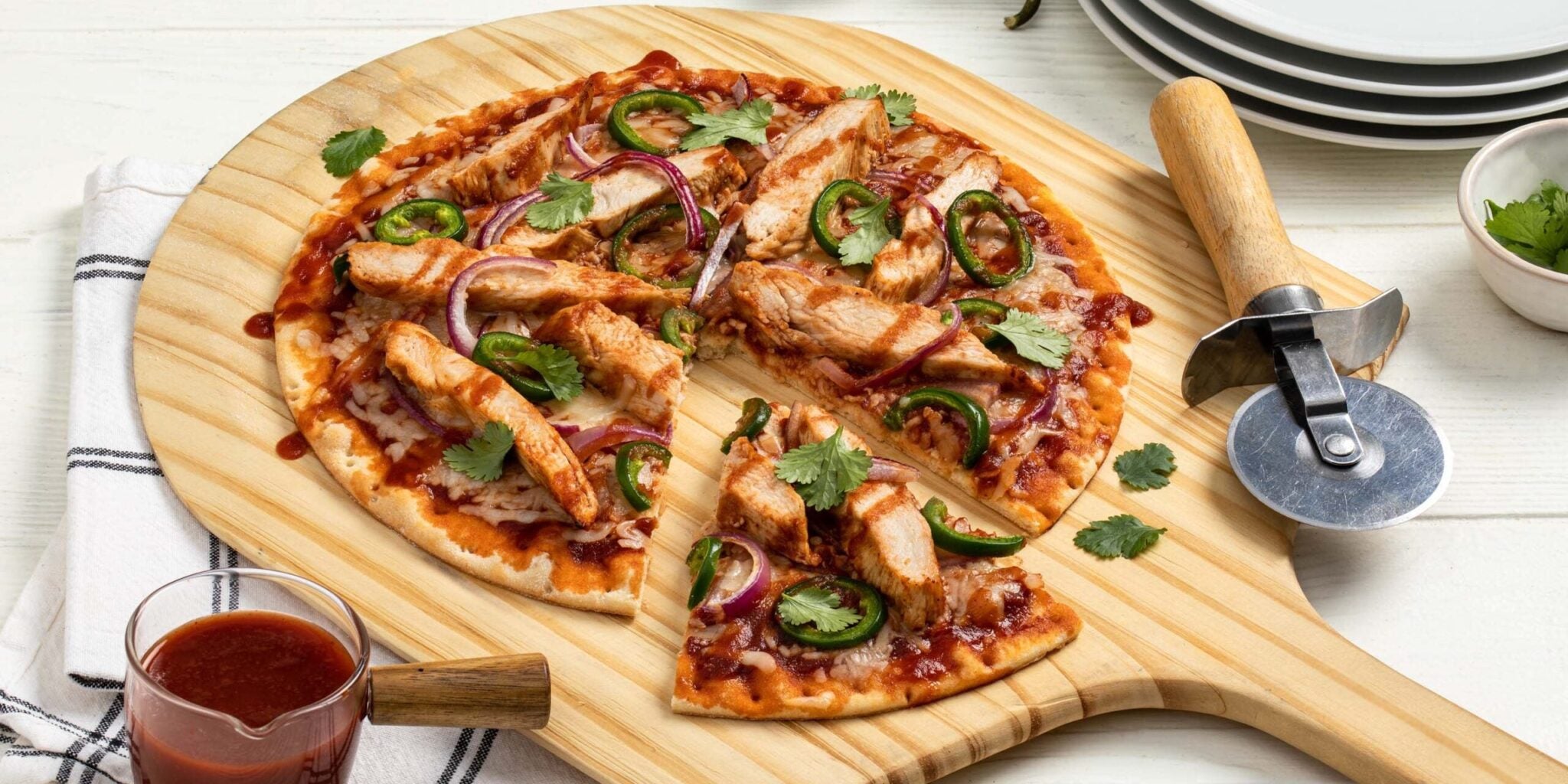 Pizza au poulet barbecue grillé - Splenda®