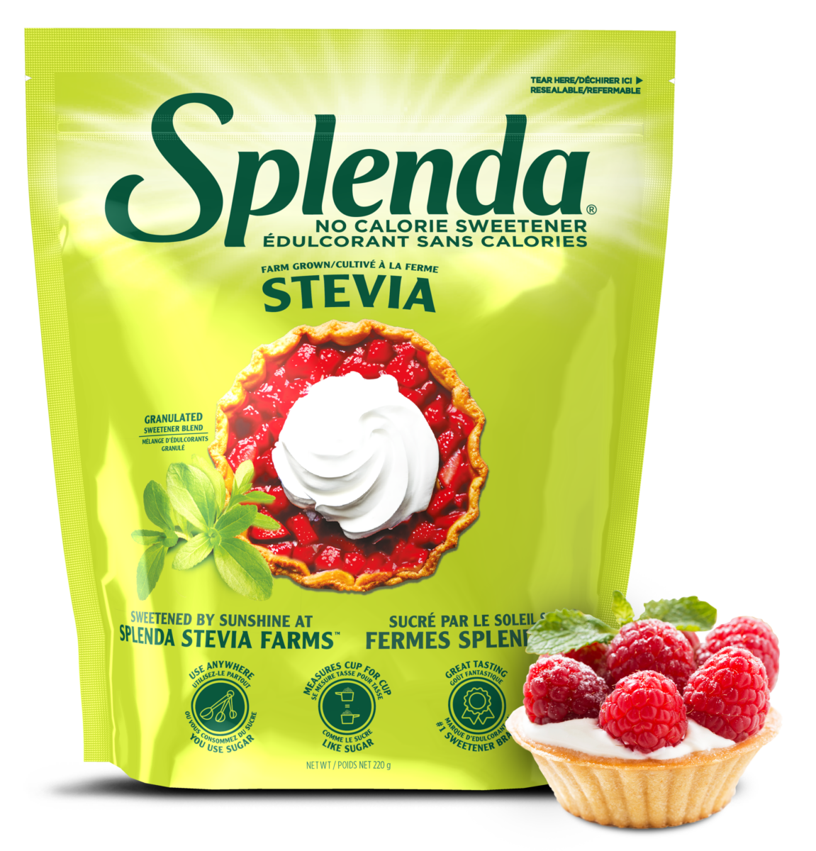 Édulcorants à la stévia Splenda | Ingrédients d’origine naturelle. pas ...
